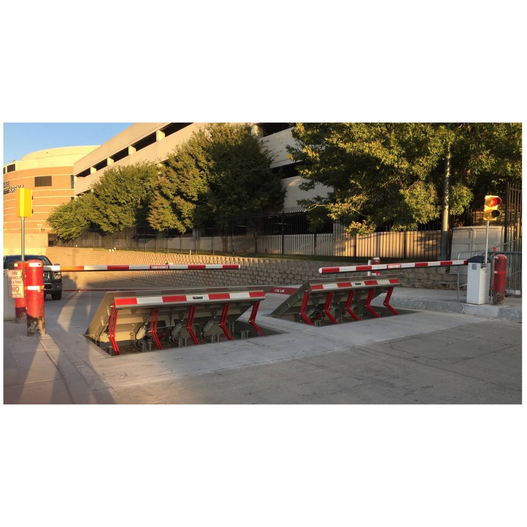 Pop Up Security Barriers Man Rams Vehicle Into Gate At FBI Office In